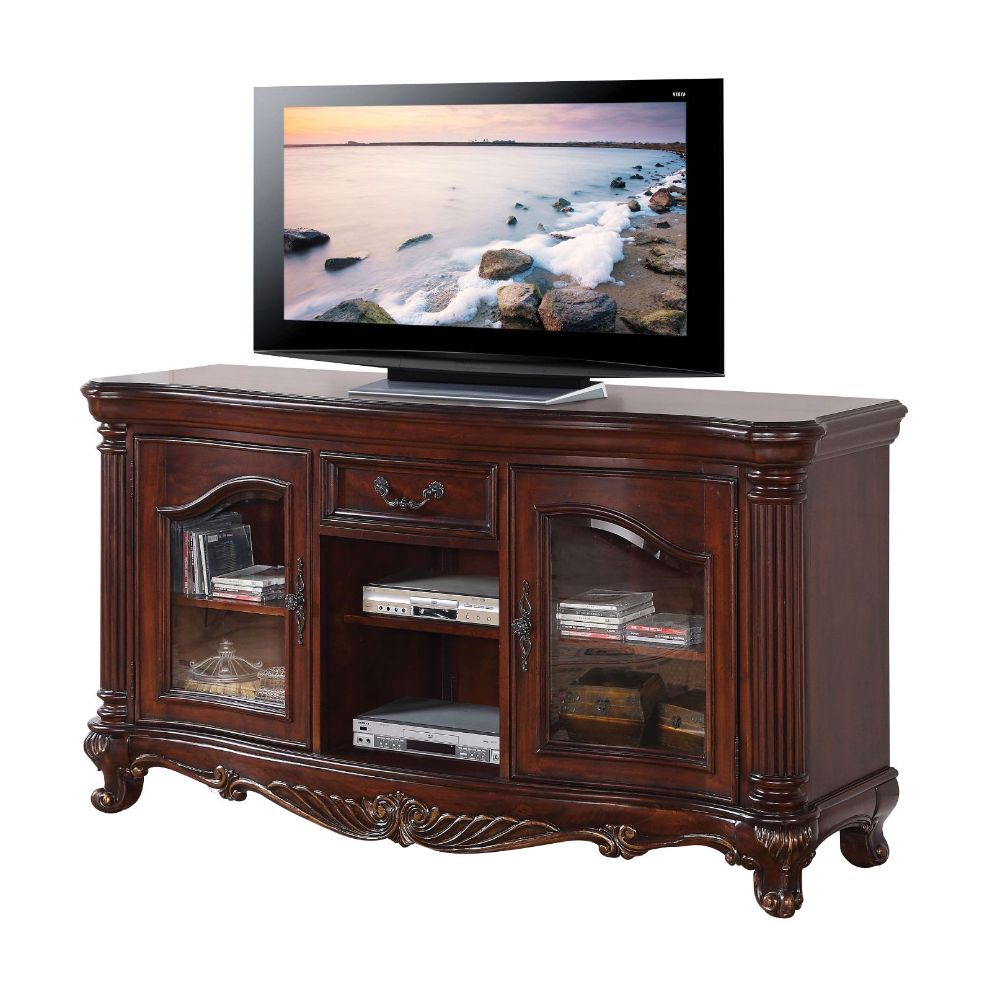 ACME Remington Brown Cherry TV Stand Model 20278 – MONAVILLA