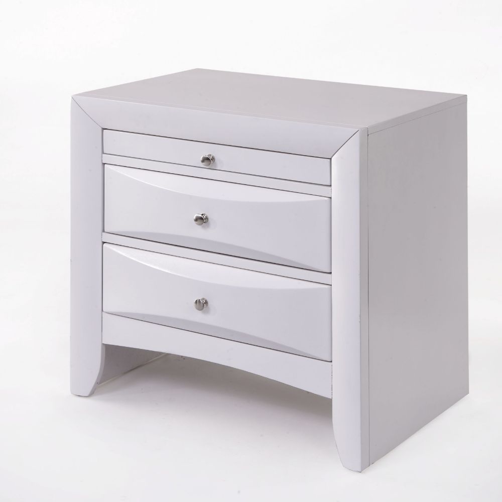 ACME Ireland White Nightstand Model 21704 – MONAVILLA